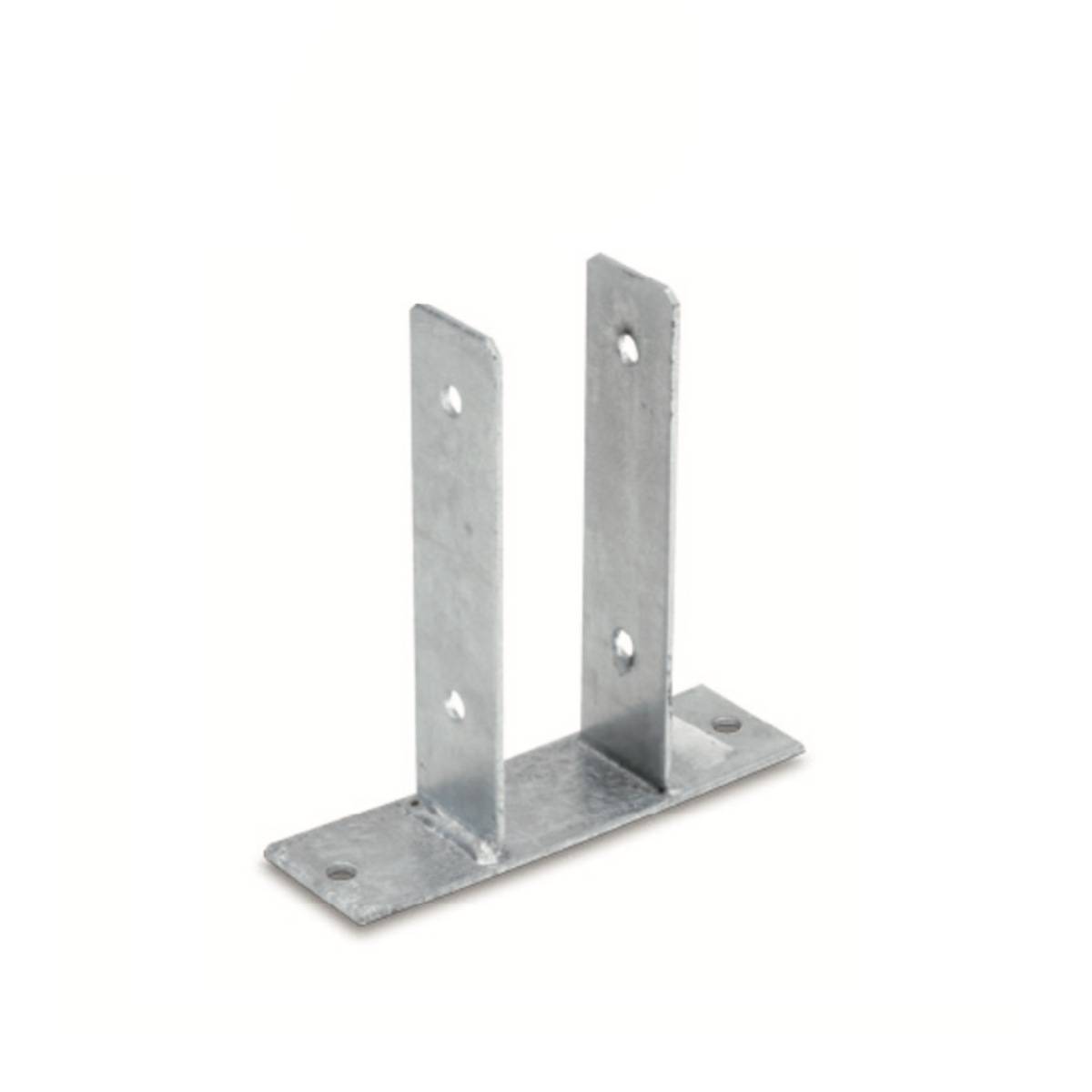 Support en U de 12 cm pour ancrage au sol